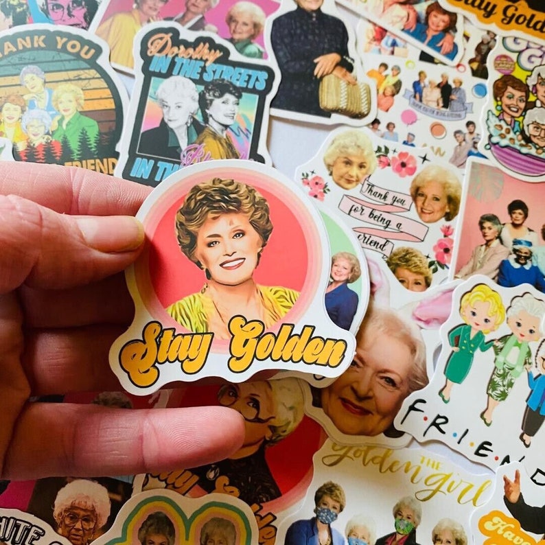 Golden Girls Stickers Set of 1 5 10 25 or 50 Stickers - Etsy