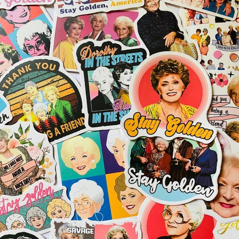 Golden Girls Stickers Set of 1 5 10 25 or 50 Stickers - Etsy