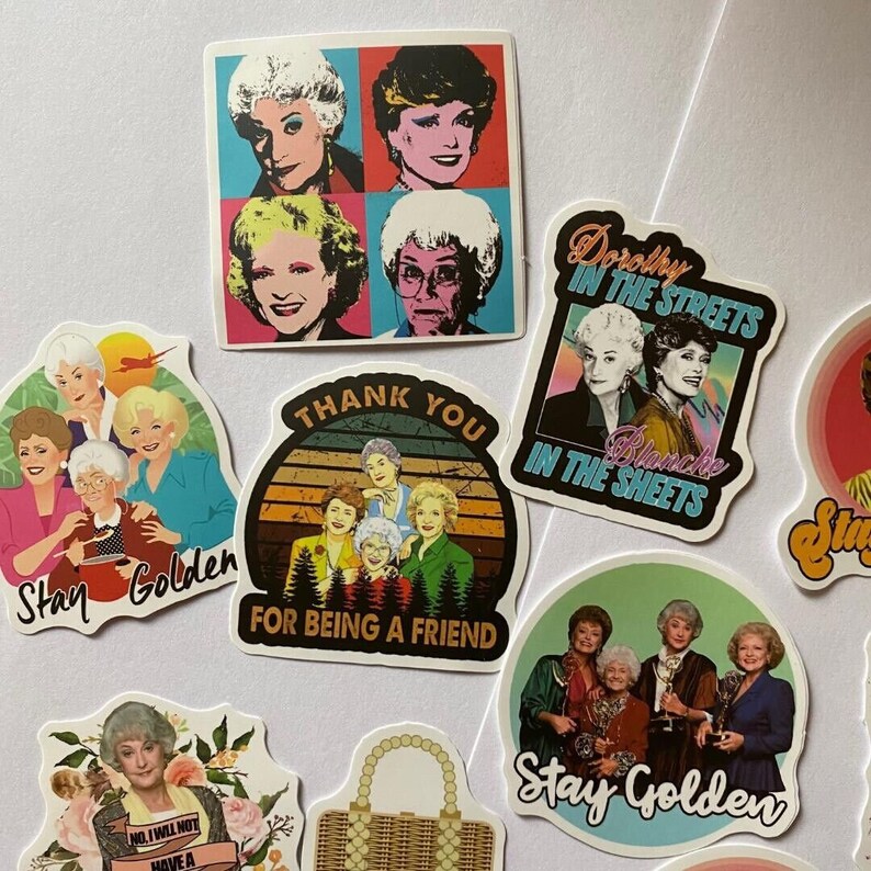 Golden Girls Stickers Set of 1 5 10 25 or 50 Stickers - Etsy