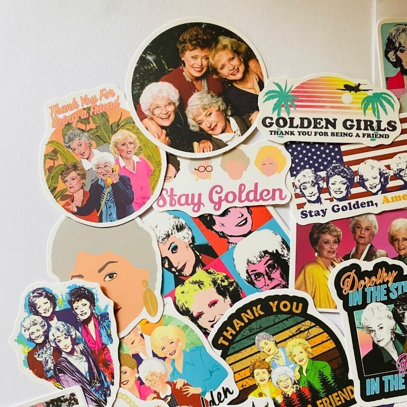 Golden Girls Stickers Set of 1 5 10 25 or 50 Stickers - Etsy
