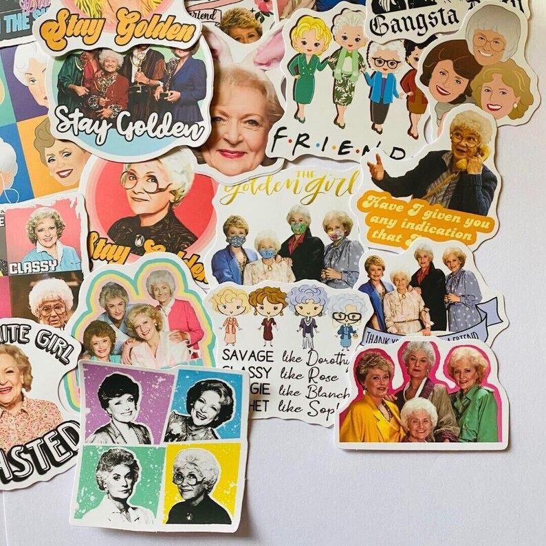 Golden Girls Stickers Set of 1 5 10 25 or 50 Stickers - Etsy