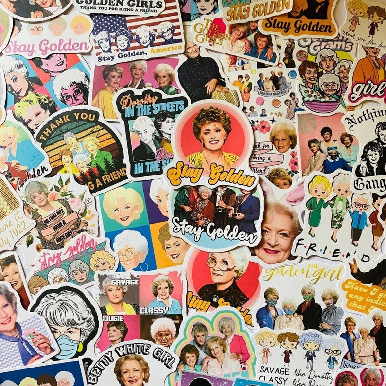 Golden Girls Stickers Set of 1 5 10 25 or 50 Stickers - Etsy