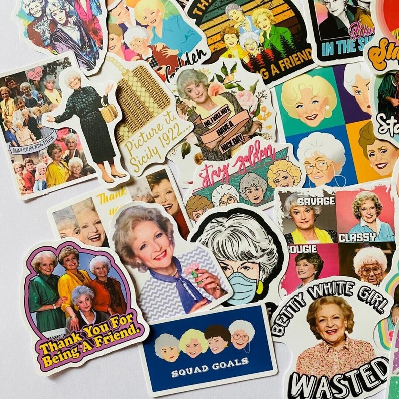 Golden Girls Stickers Set of 1 5 10 25 or 50 Stickers - Etsy