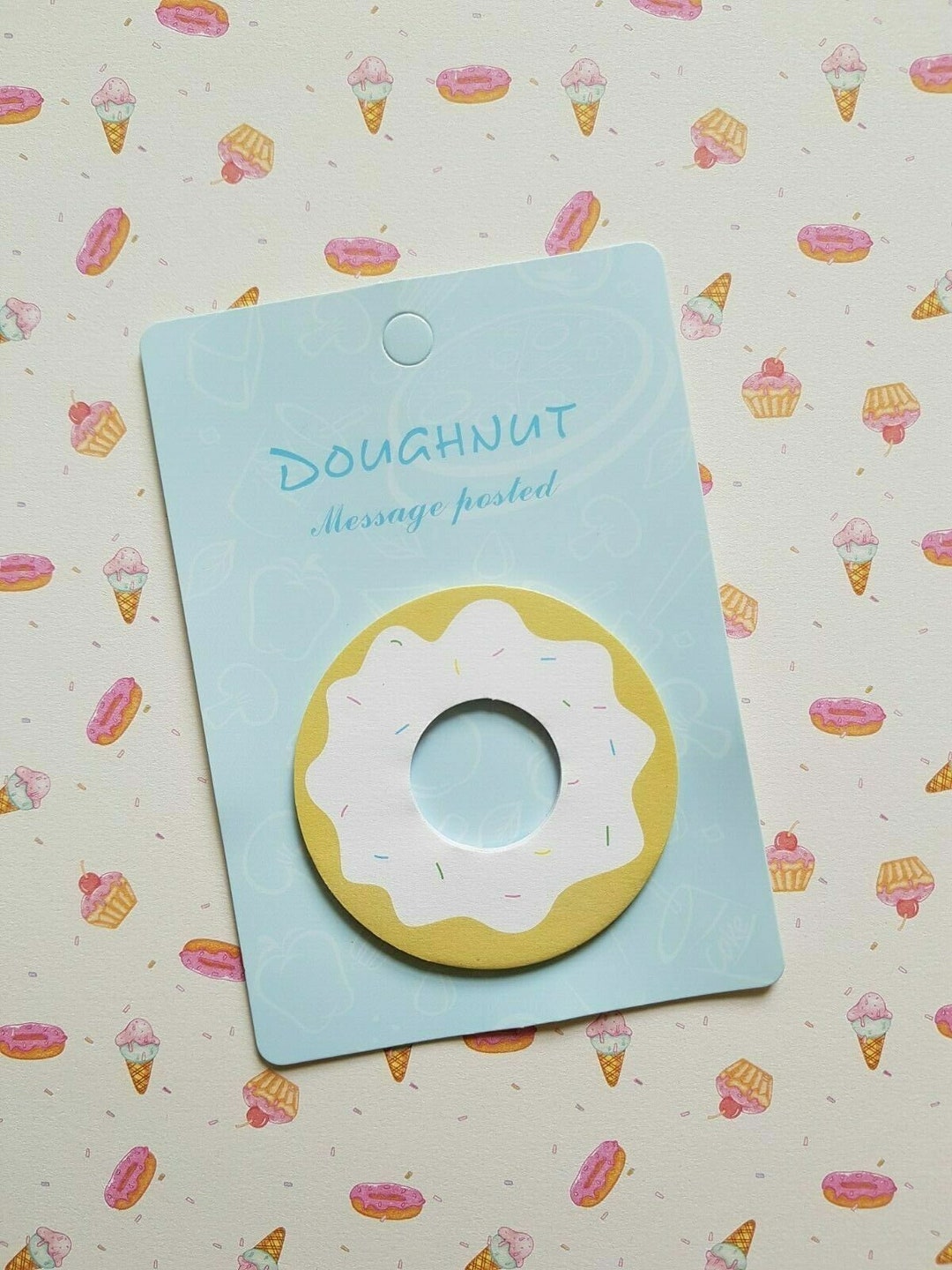 Donut Sticky Notes, Cute Cartoon Doughnut Sticky Note Paper, Yummy ...