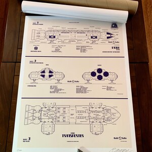 Space 1999 Original Eagle Blueprint - Etsy
