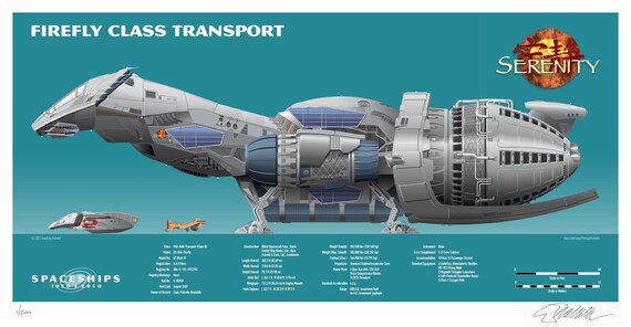 Projetos Do Navio Firefly Serenity Firefly – Limited Edition