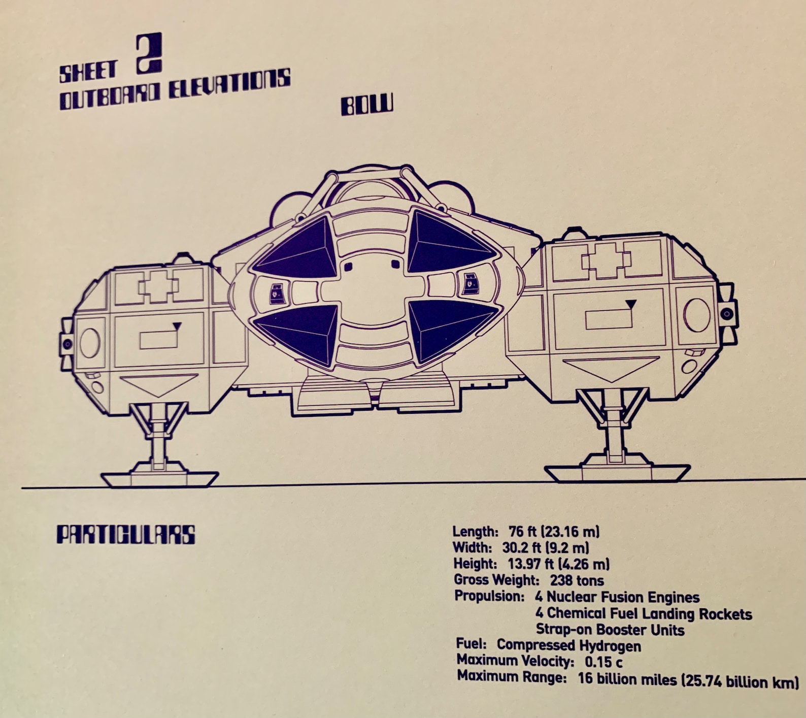 Space 1999 Original Eagle Blueprint - Etsy