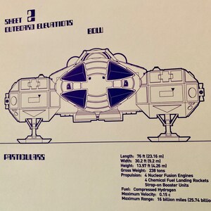 Space 1999 Original Eagle Blueprint - Etsy
