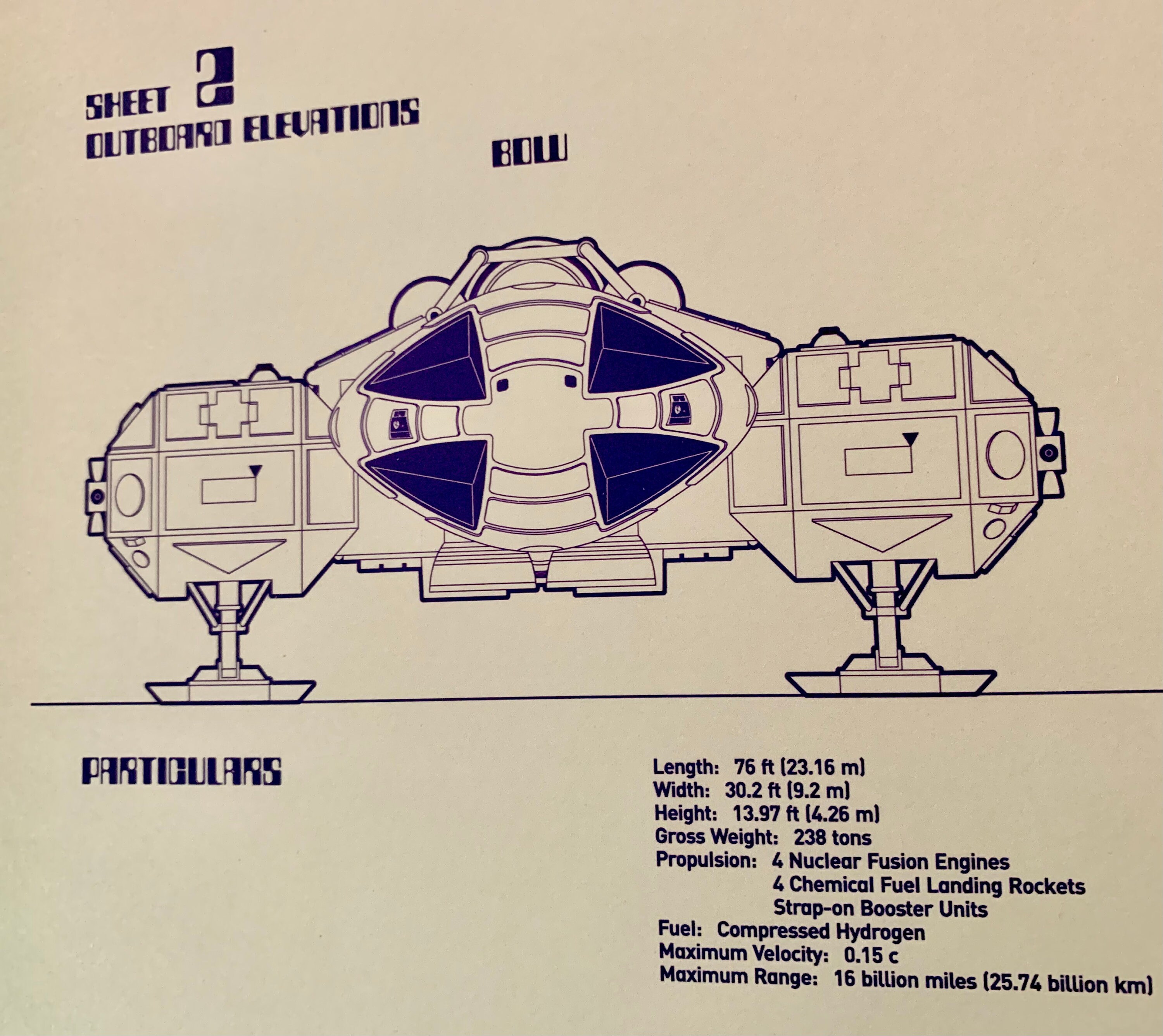 Space 1999 Original Eagle Blueprint - Etsy