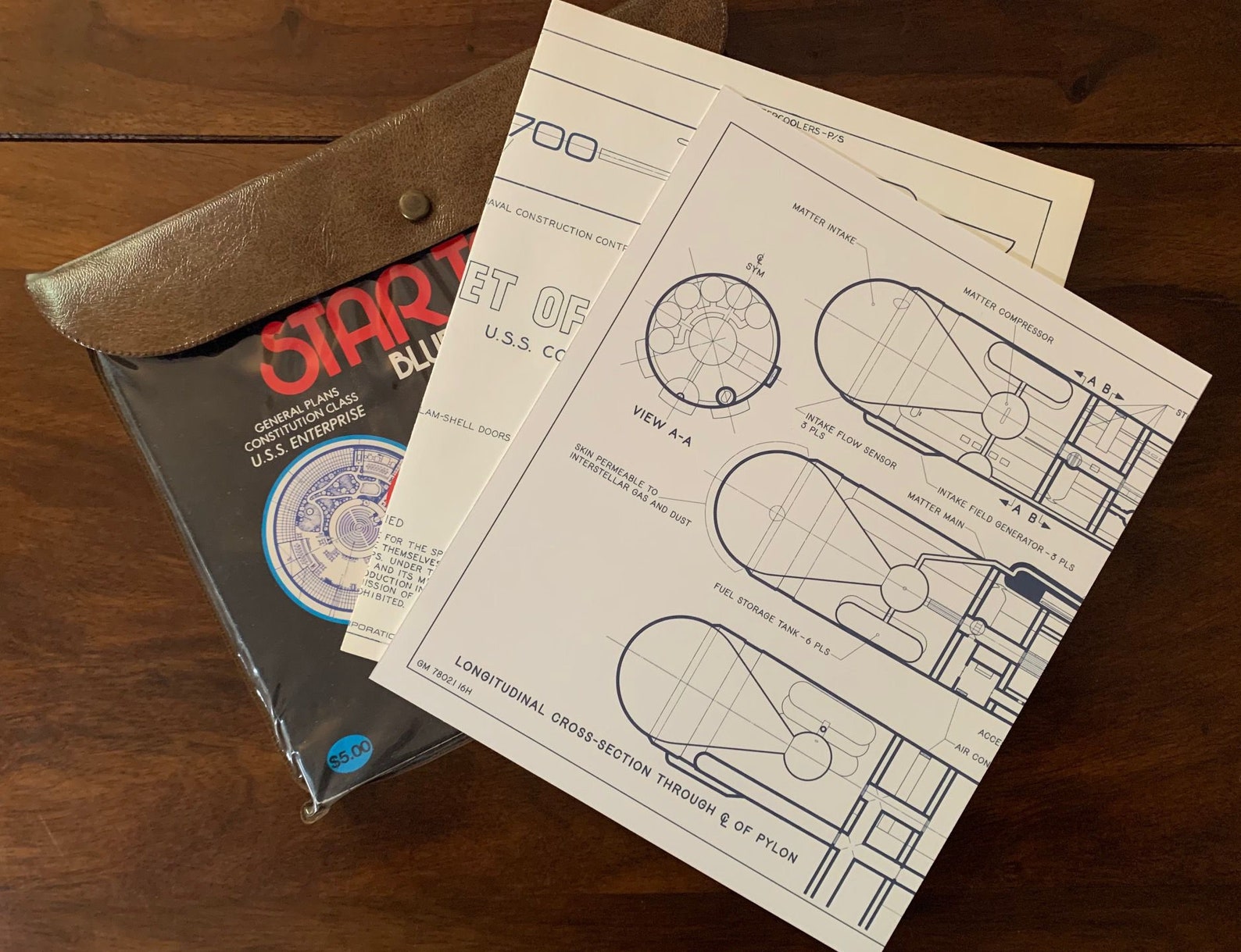 Star Trek Original Warp Drive Blueprint - Etsy