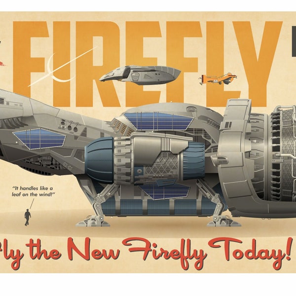 Firefly Serenity Wall Art - Etsy