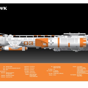 Space 1999 Hawk Mark IX Limited Edition Signed Numbered Spaceship Print ...