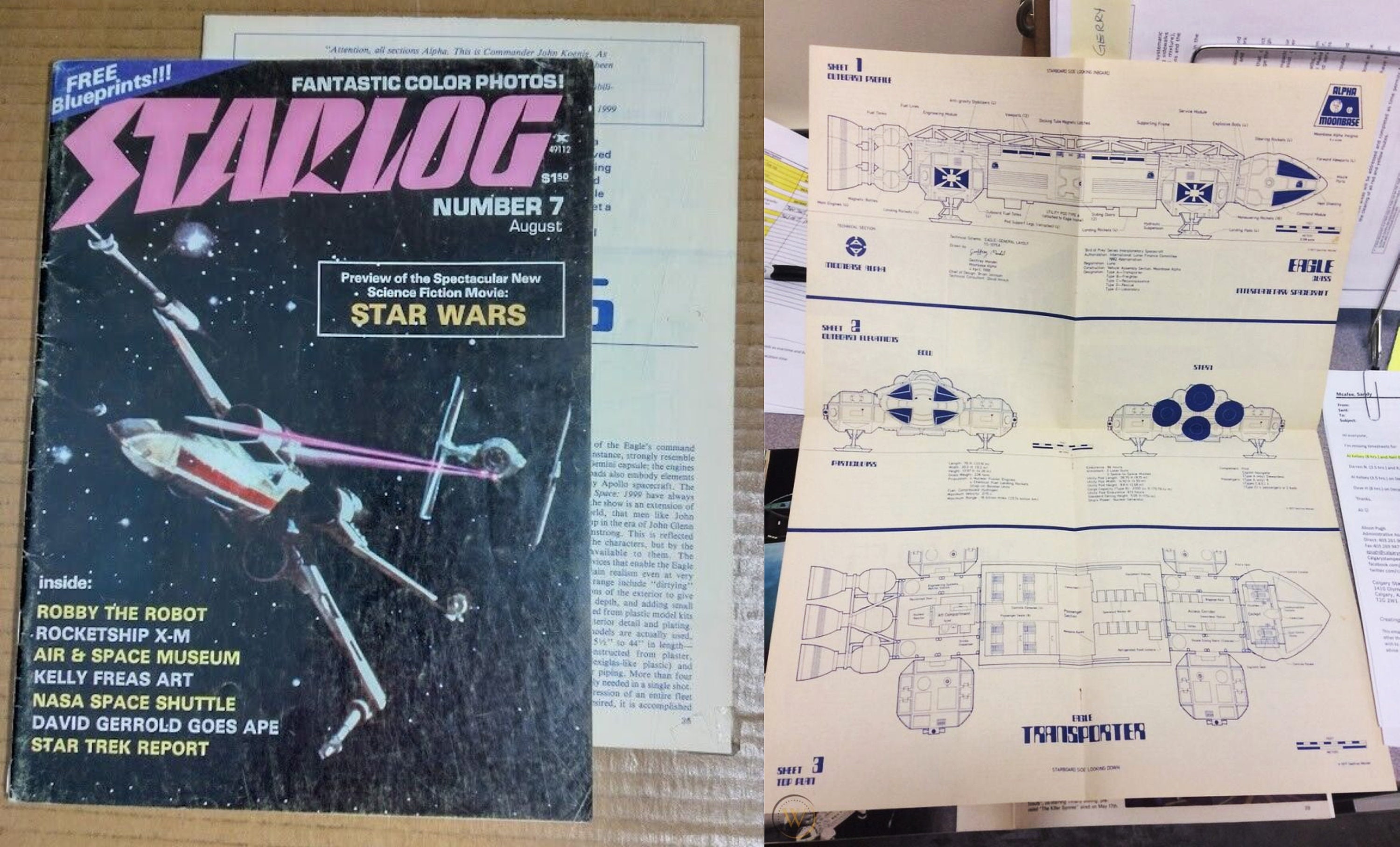 Space 1999 Original Eagle Blueprint - Etsy