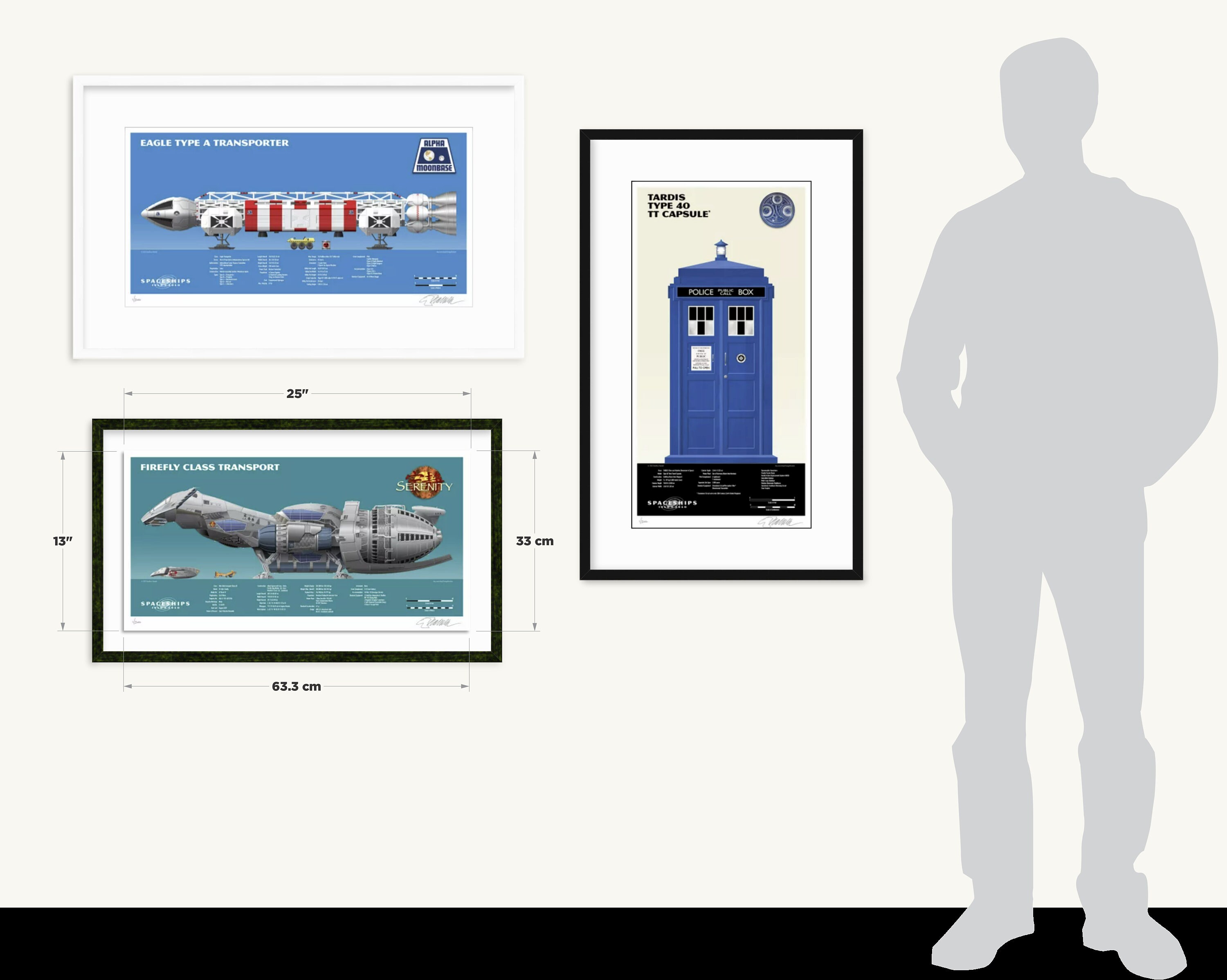 Dr Who TARDIS Limited Edition Signed Numbered Spaceship Print by ...