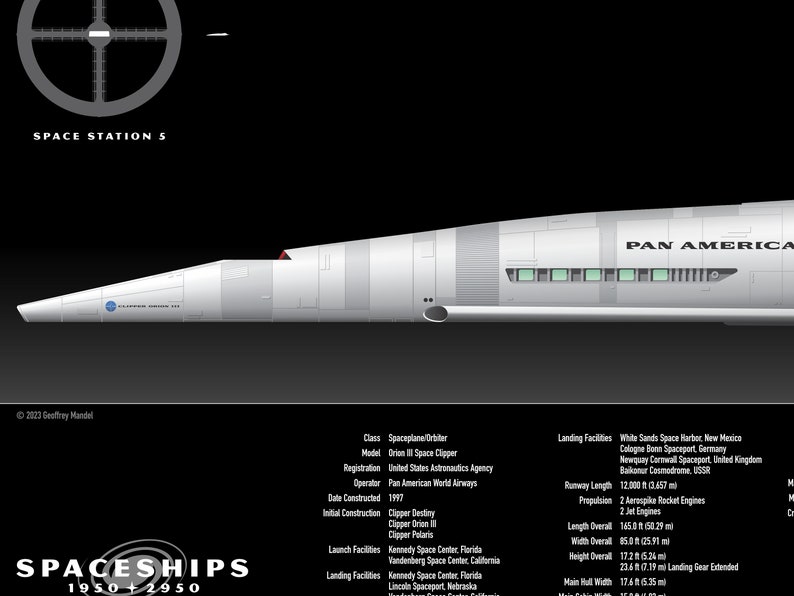 Orion Space Clipper 2001 A Space Odyssey Limited Edition Signed ...