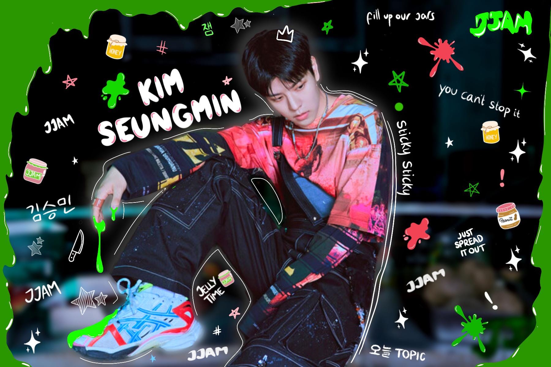 Stray Kids JJAM 잼 Ver Art Prints | Kpop Room Decor | Kpop Wall Art ...