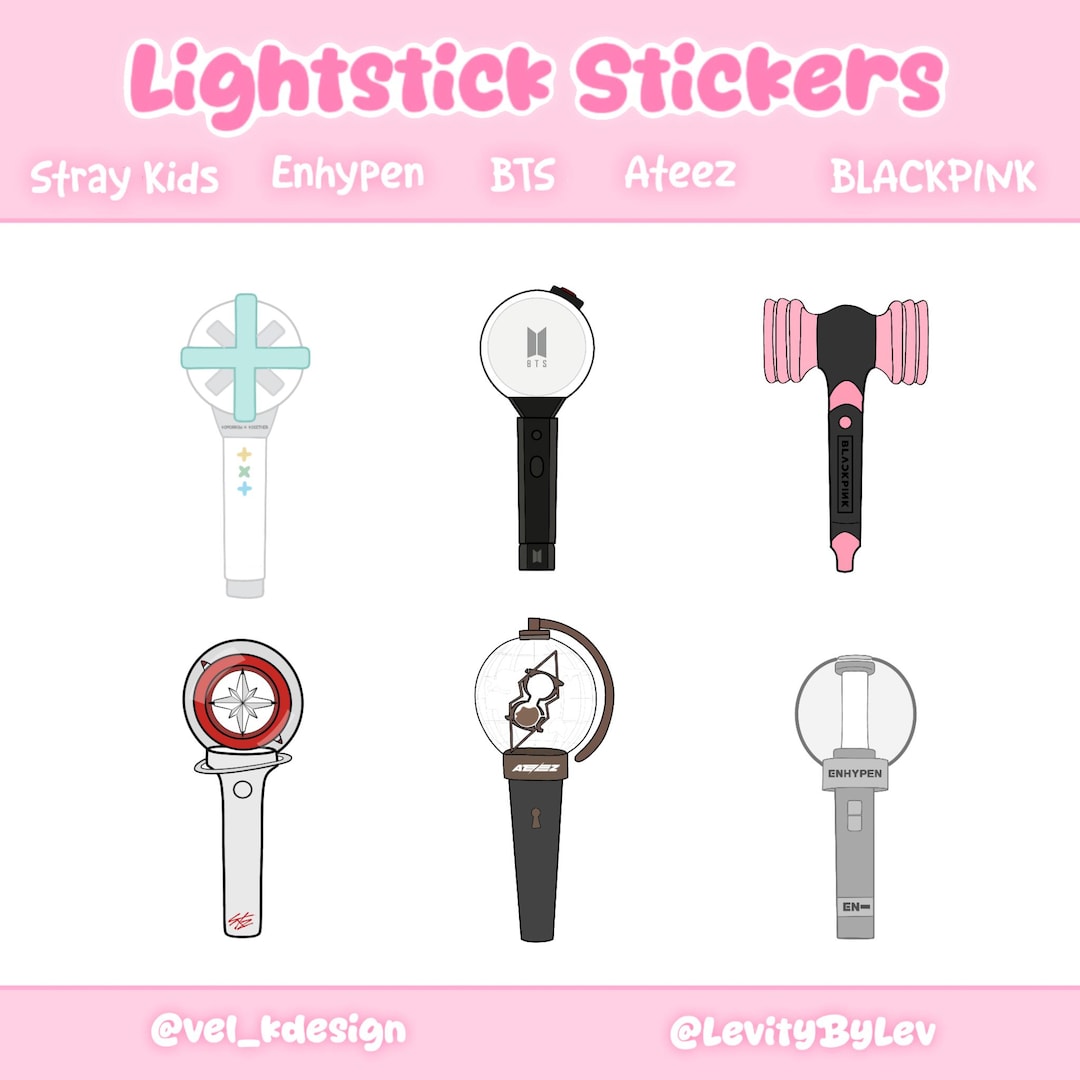 Kpop Lightstick Stickers Dye Cut Waterprooof 1.5 Inch - Etsy