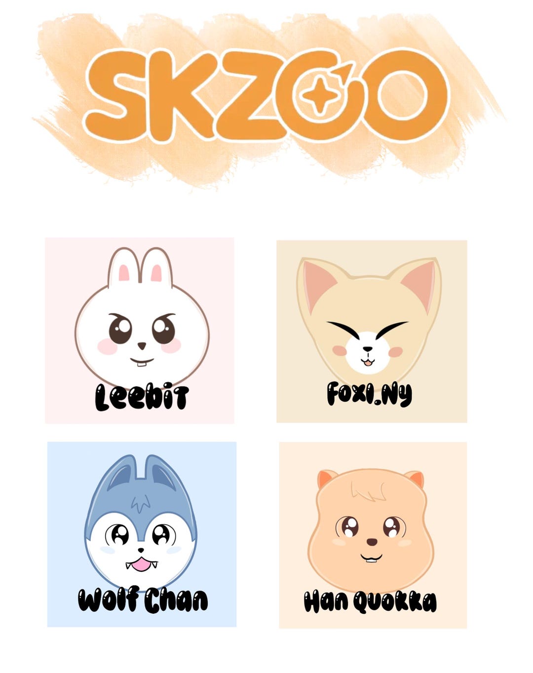 Skzoo Stickers - Etsy