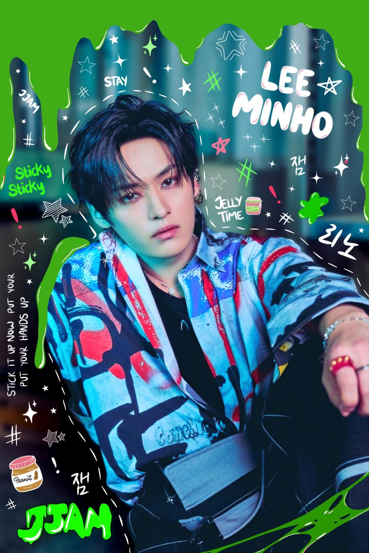 Stray Kids JJAM 잼 Ver Art Prints | Kpop Room Decor | Kpop Wall Art ...