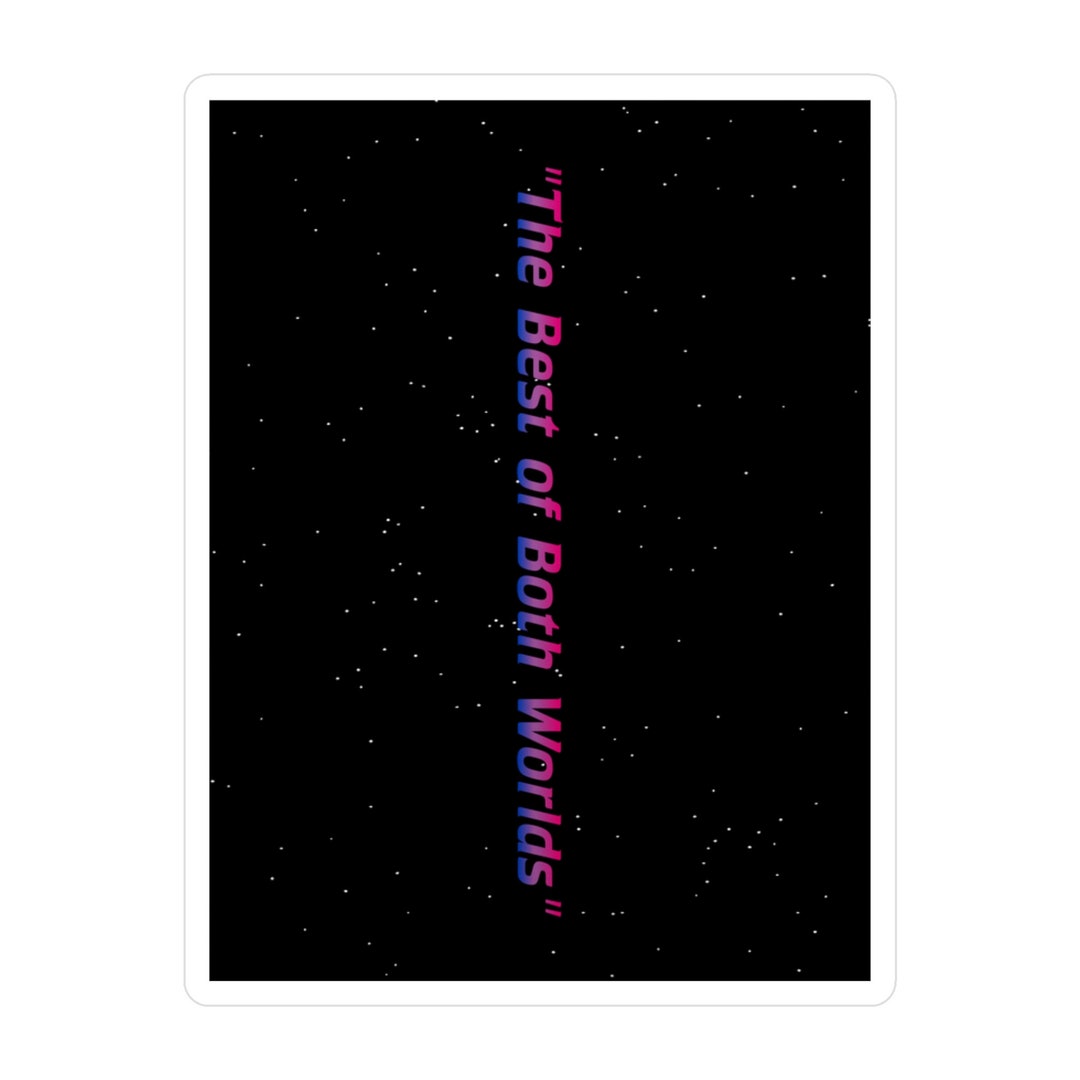 The Best of Both Worlds Bi Pride Edition Vinyl Decals - Etsy