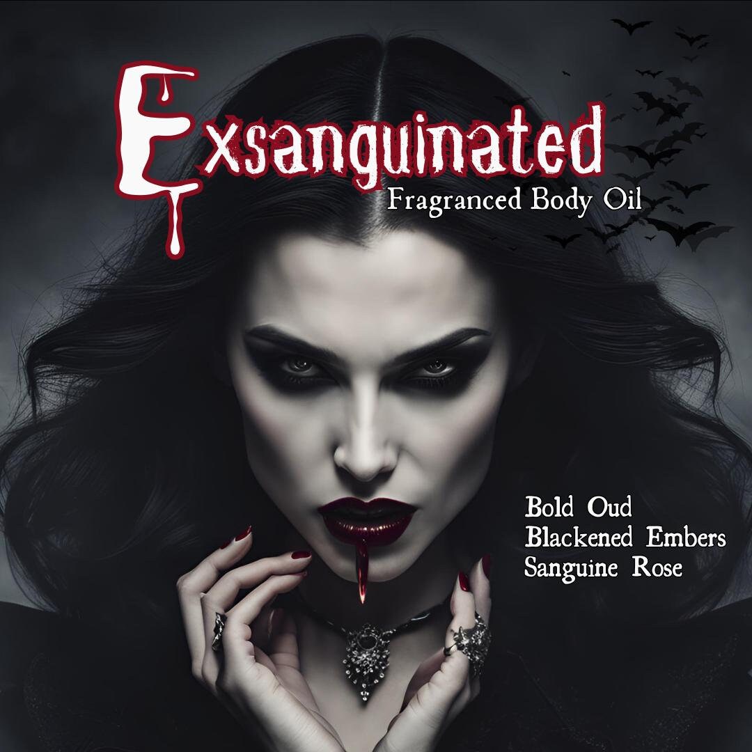 EXSANGUINATED Perfume: Gothic Vampire Fragrance - Oud, Rose, Embers - Etsy