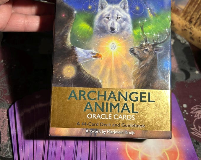 ARCHANGEL ANIMAL Oracle Card Deck, Used, Great Condition, Guidebook ...