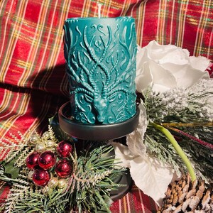 Yuletide Pillar Candle, Festive Yule Gift, Winter Solstice, Deer With ...
