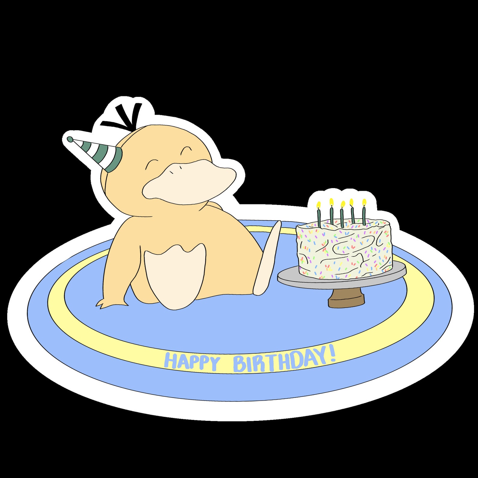 Psyduck Happy Birthday - Etsy