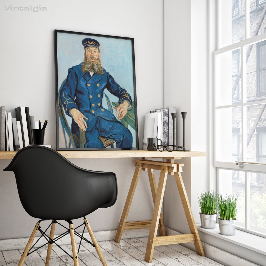 Van Gogh's Postman Portrait of Joseph Roulin Fine Art Digital Download ...