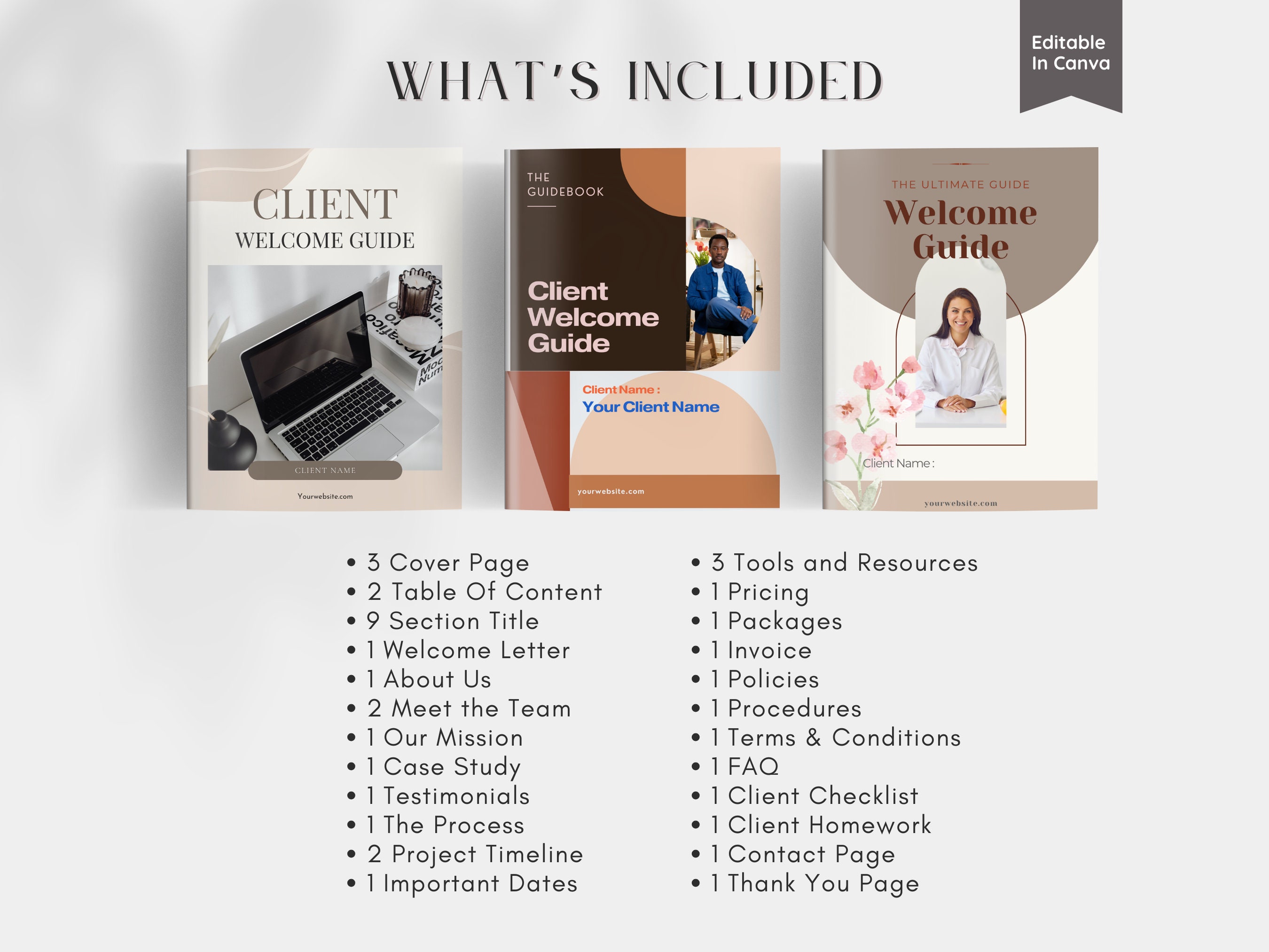 Client Welcome Packet Template, Client Onboarding, Welcome Guide ...
