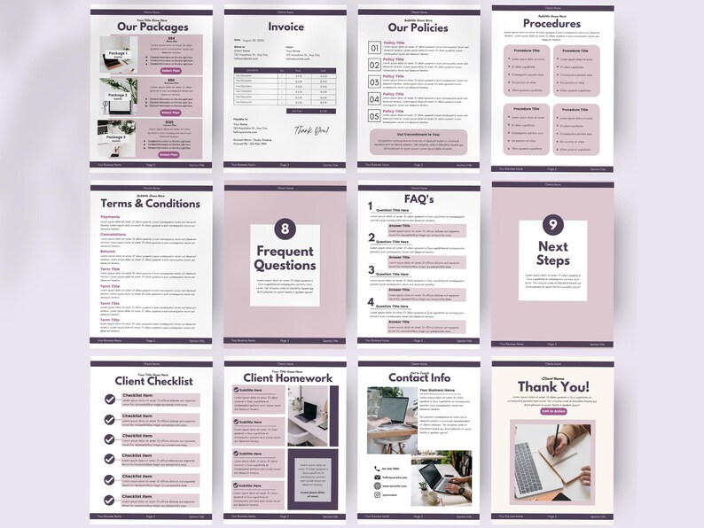 Client Onboarding, Client Welcome Packet Template, Welcome Guide ...