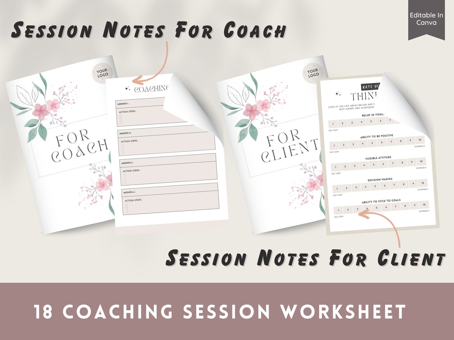 Life Coaching Worksheets | Coaching Session Worksheets | Coaching ...
