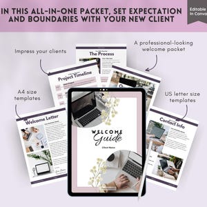 Client Onboarding, Client Welcome Packet Template, Welcome Guide ...