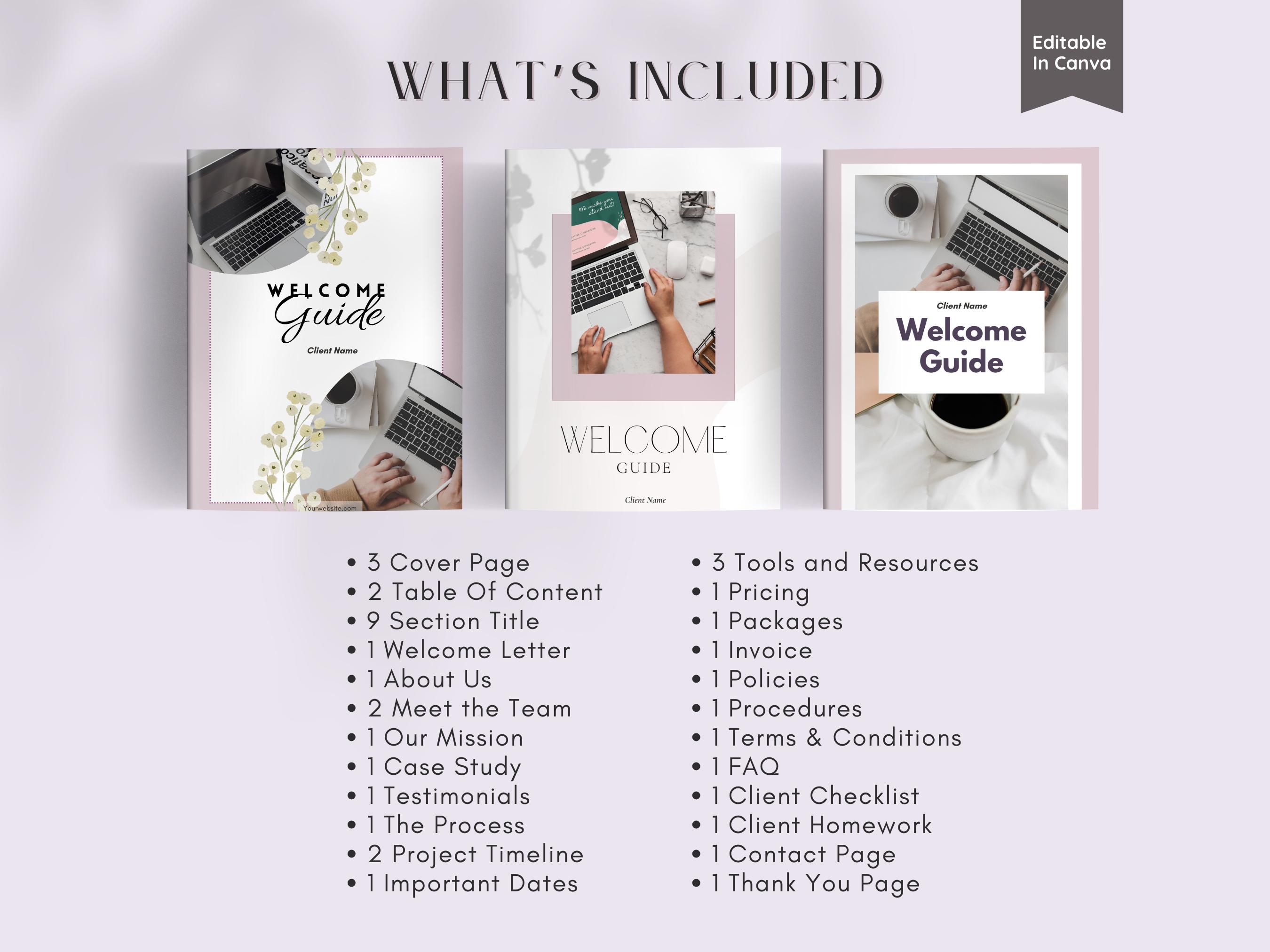 Client Onboarding, Client Welcome Packet Template, Welcome Guide ...