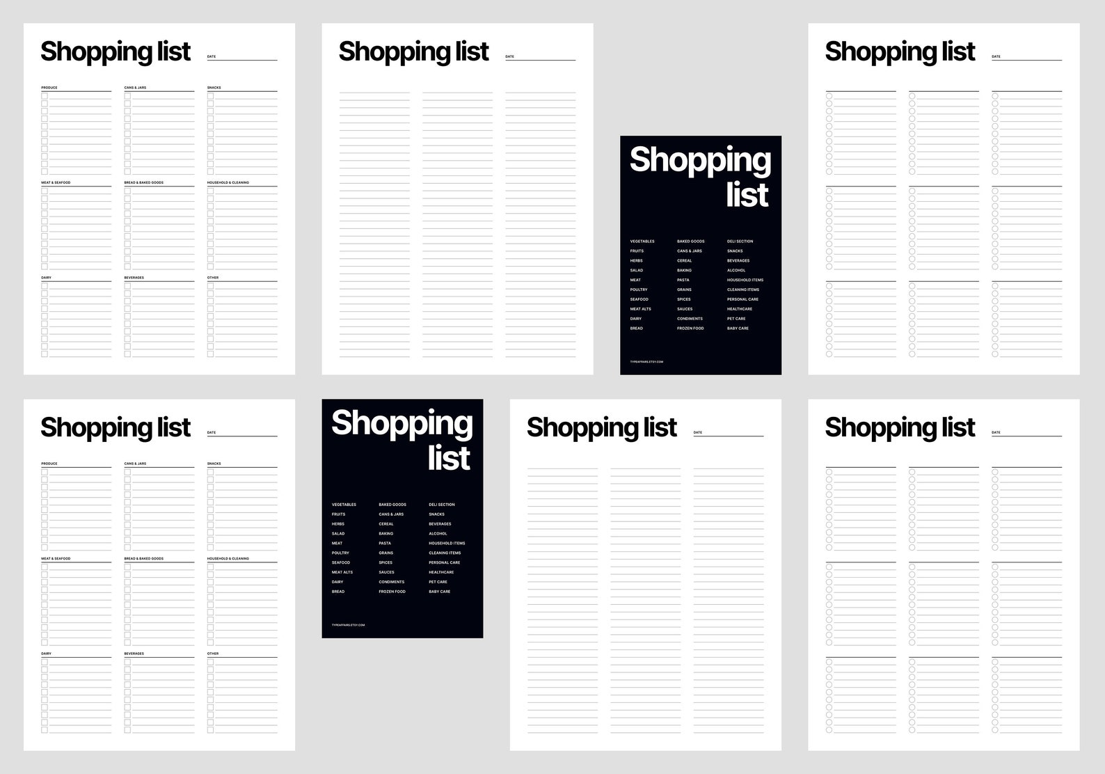 Ultimate Shopping List & Grocery List | Customizable Grocery Shopping ...