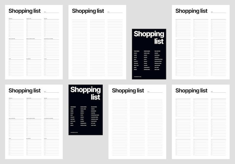 Ultimate Shopping List & Grocery List | Customizable Grocery Shopping ...