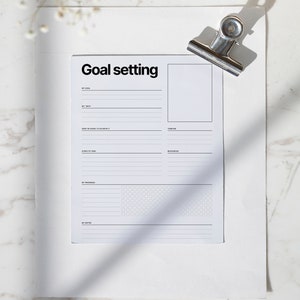 Goal Setting Worksheet and Reflection Worksheet | Productivity and ...