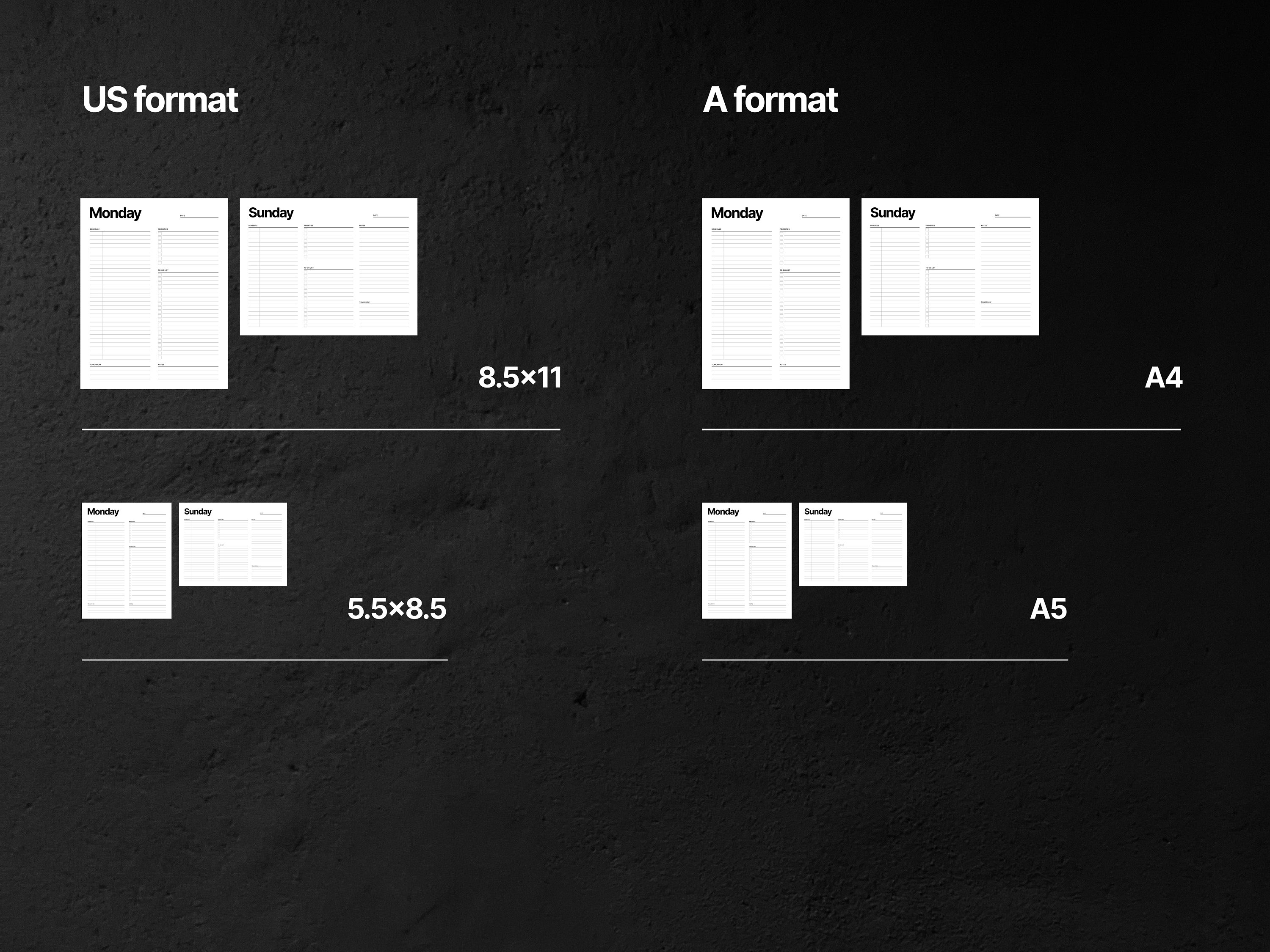 Daily Planner Daily Calendar Daily to Do Unmarked Calendar 2023 Daily ...