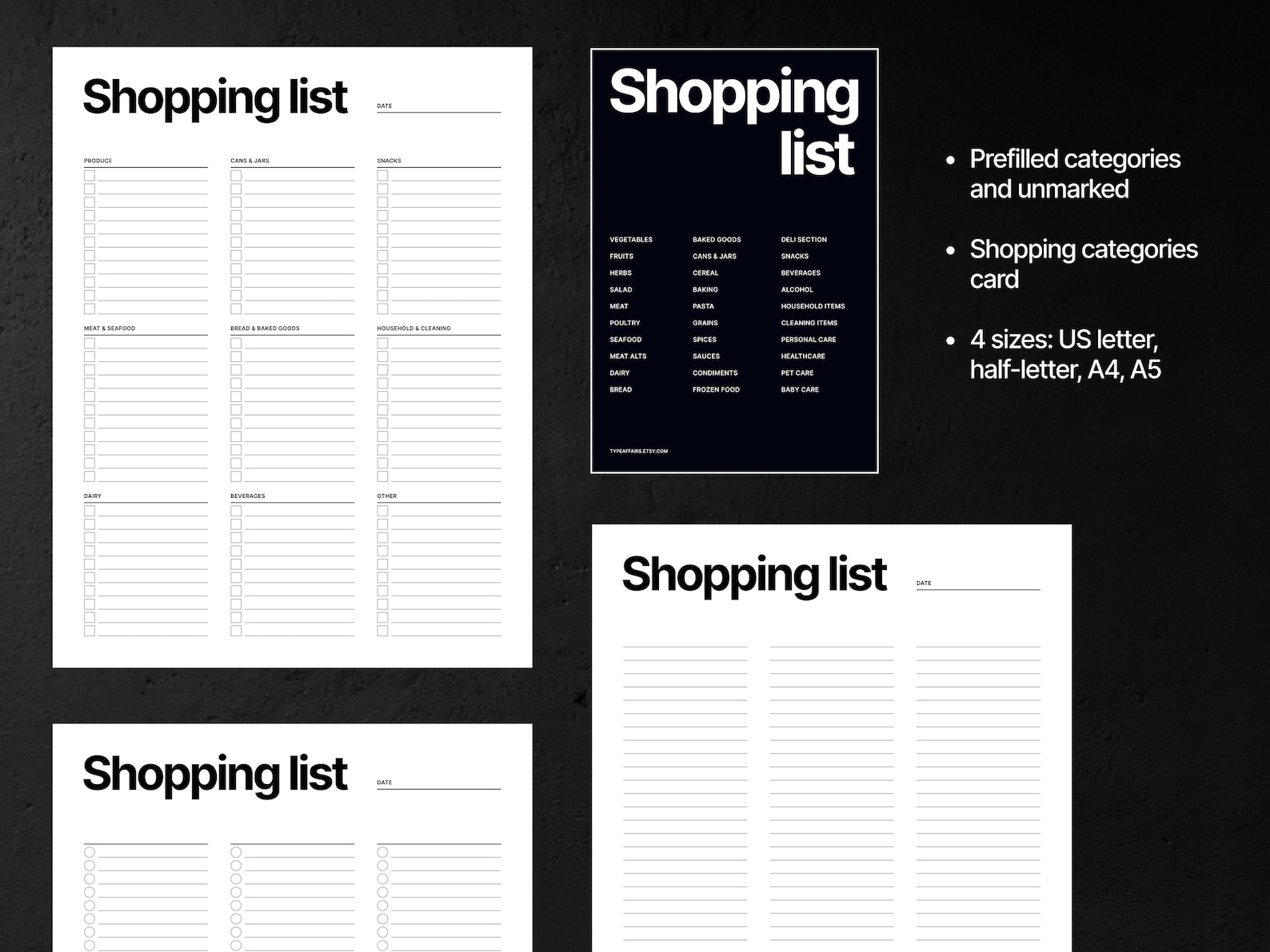 Ultimate Shopping List & Grocery List | Customizable Grocery Shopping ...