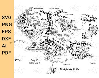 Middle Earth Svg - Etsy