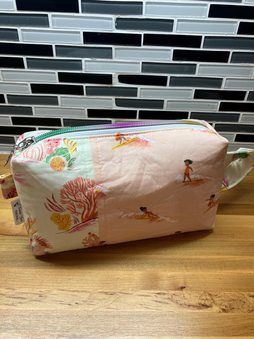 Heather Ross Sea Shells & Surfer Boxy Pouch Zipper Pouch Flowerland ...