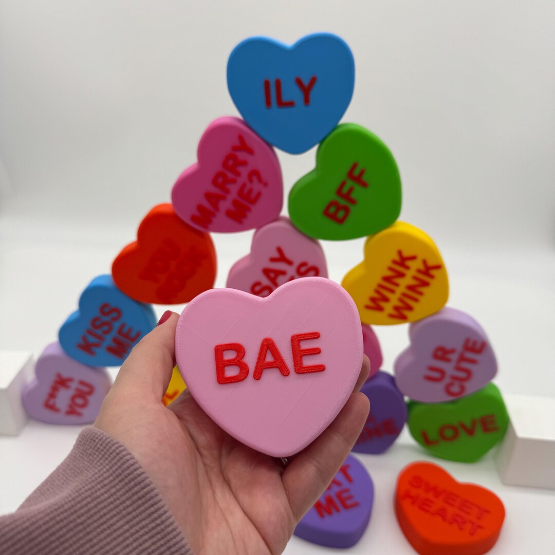 Large Conversation Hearts Valentines Day Candy Hearts Decor Gifts ...