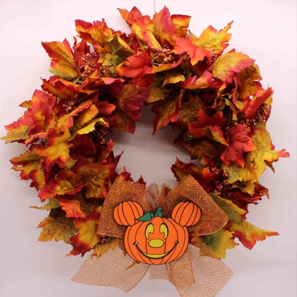 Fall Mickey Wreath - Etsy