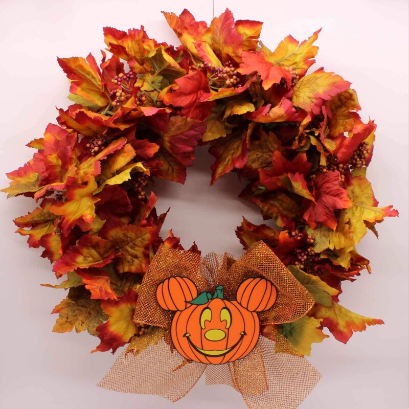 Fall Mickey Wreath - Etsy