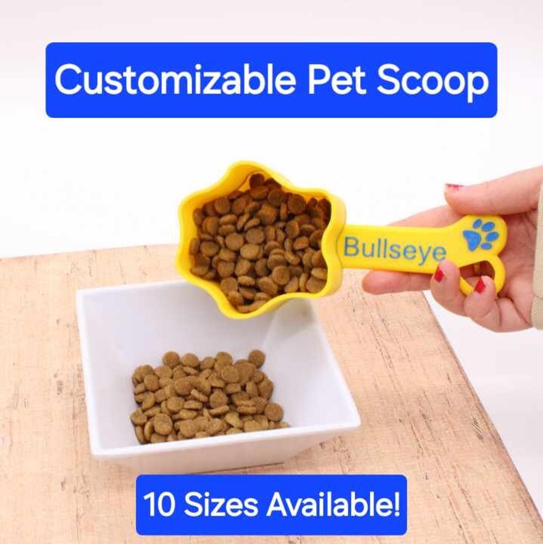 Customizable Dog Food Scoop Personalized Pet Scoops Perfect Portion ...