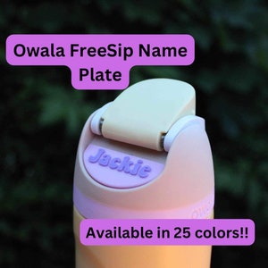 Personalized Owala Name Plate, Owala Name Plate, Owala Freesip Lid ...