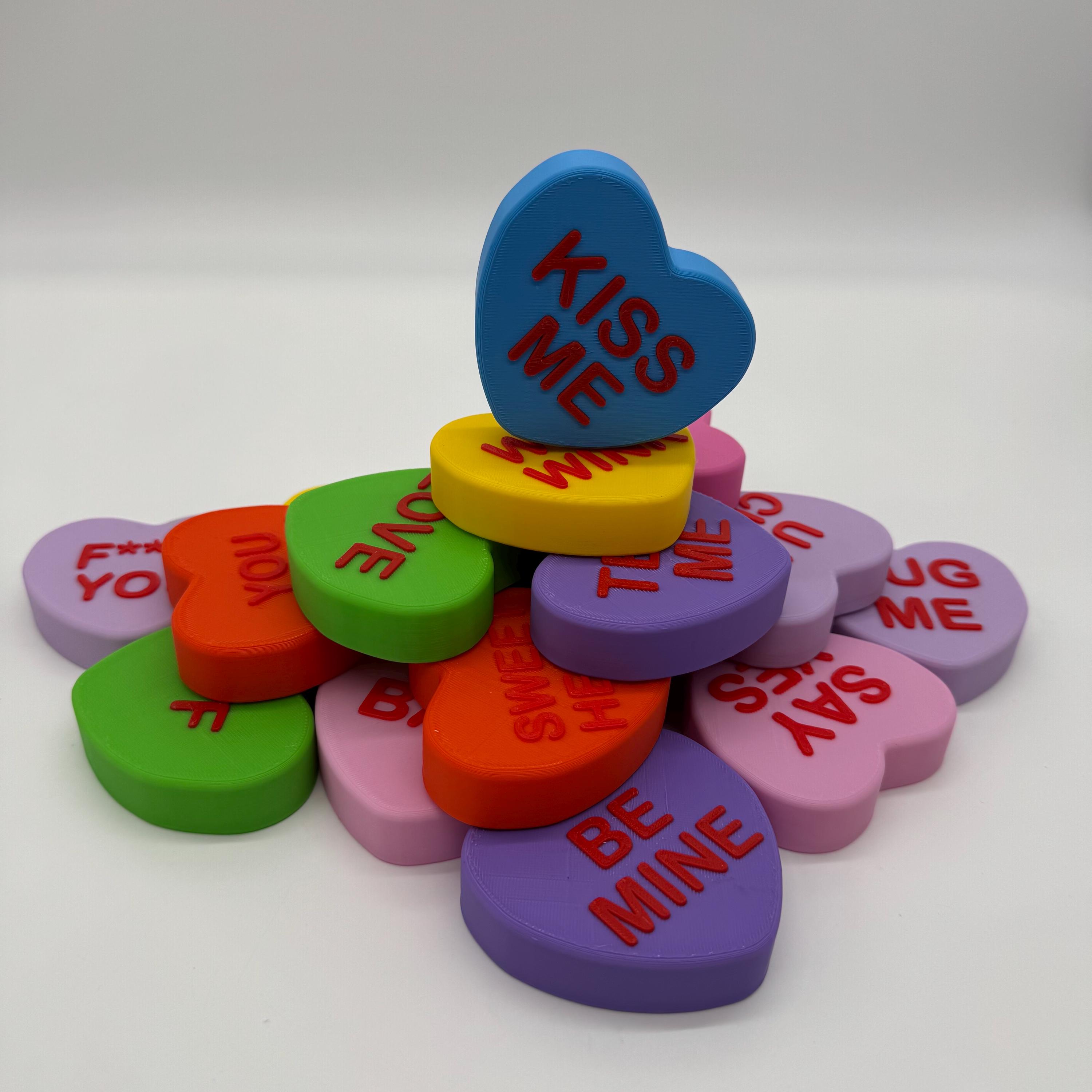 Large Conversation Hearts Valentines Day Candy Hearts Decor Gifts ...