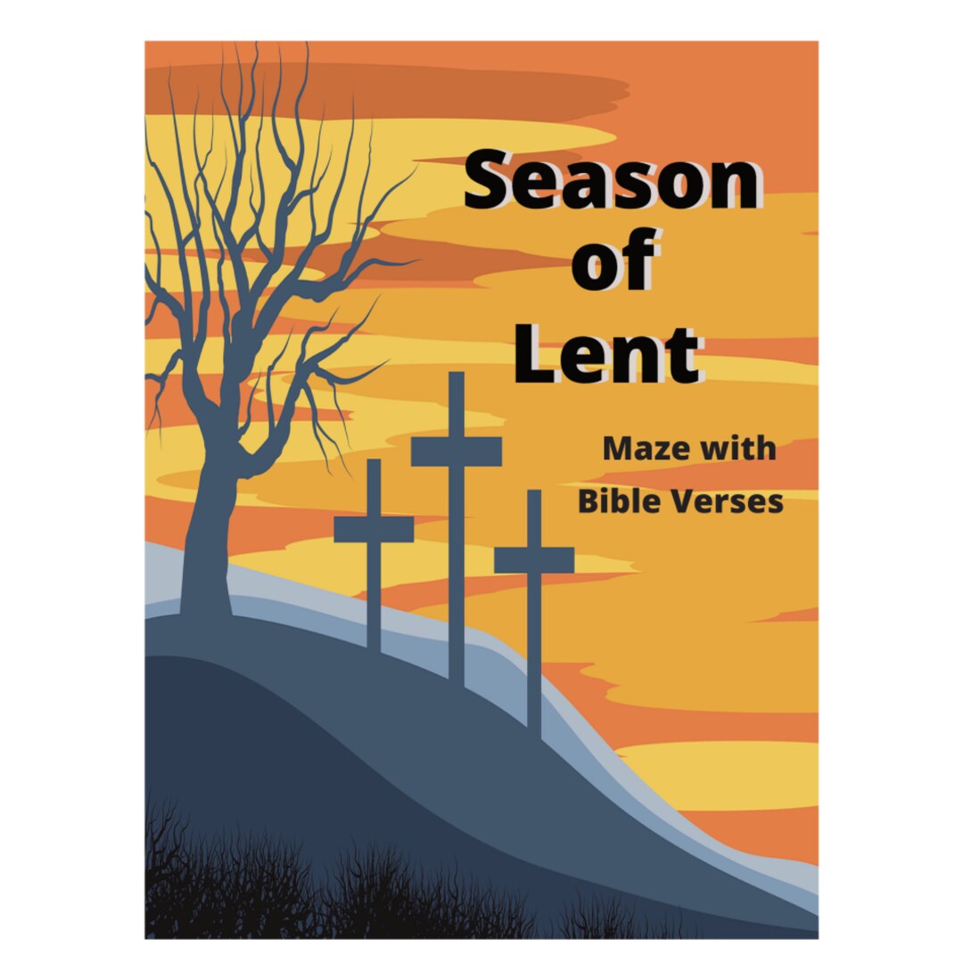 Season of Lent Maze Lent Maze for Kids Lent Activity Sheets - Etsy