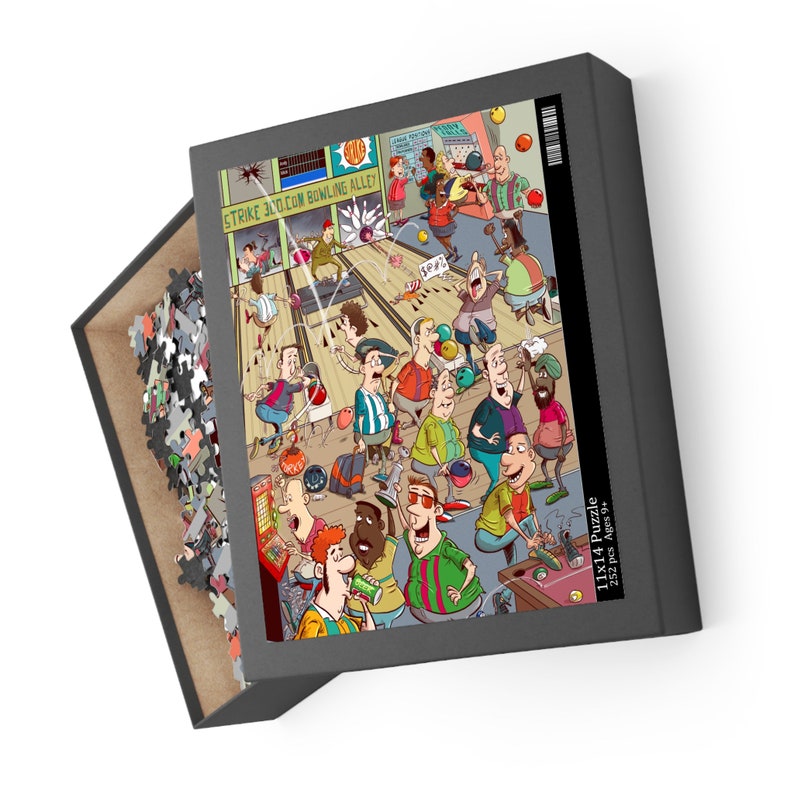Tenpin Bowling Alley League Bowler Puzzle (120, 252, 500-piece) - Etsy