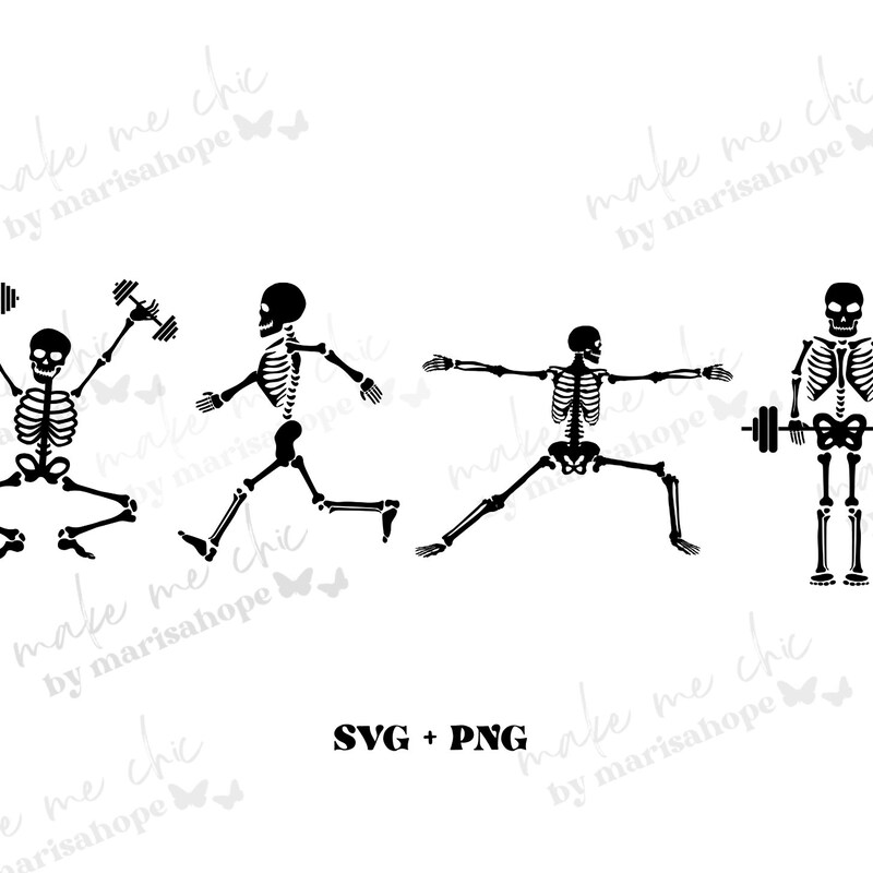 Skeleton Workout Svg - Etsy